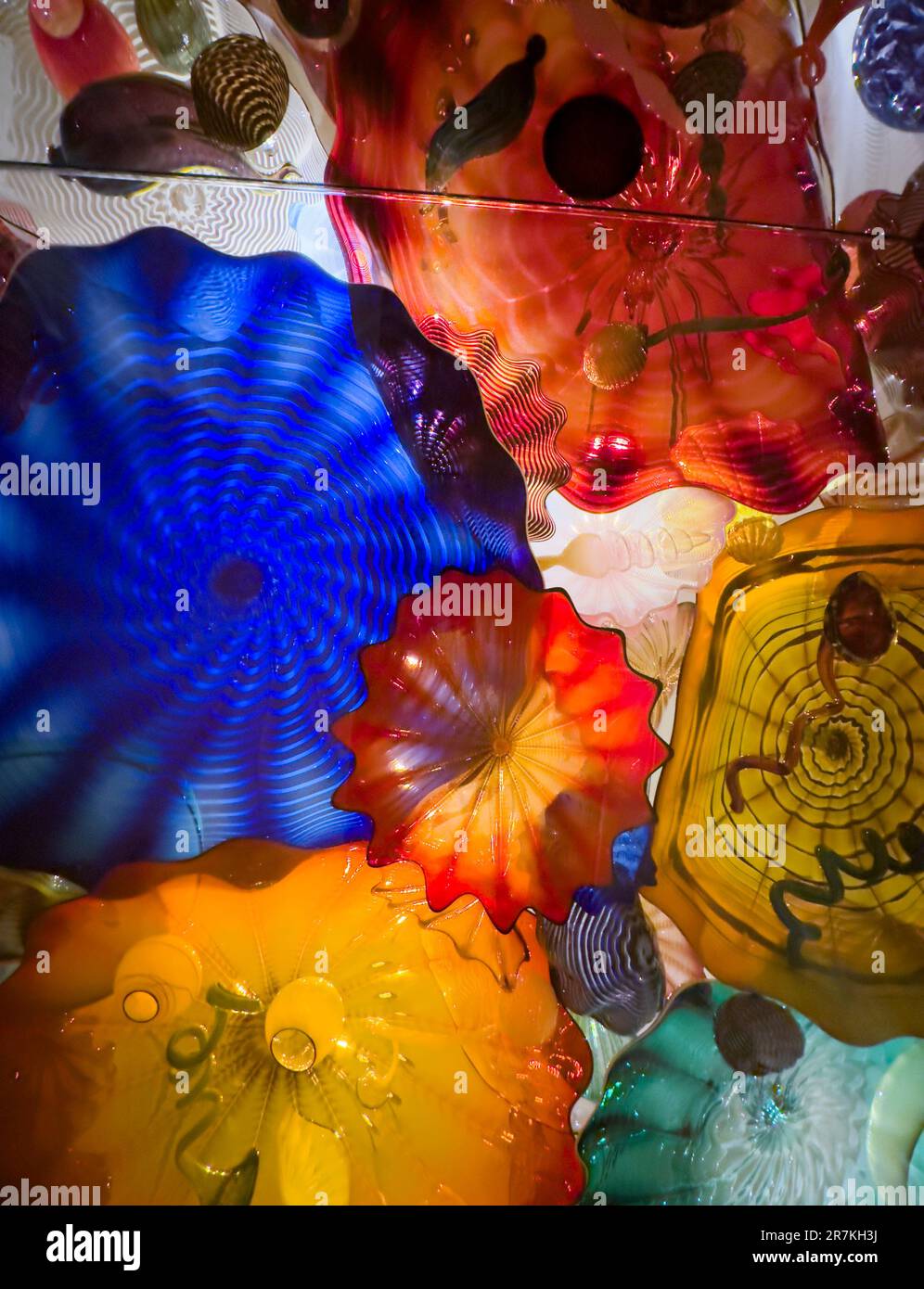 Naples, Florida, USA. 08 March 2023. Glass sculpture by Dale Chihuly on ...