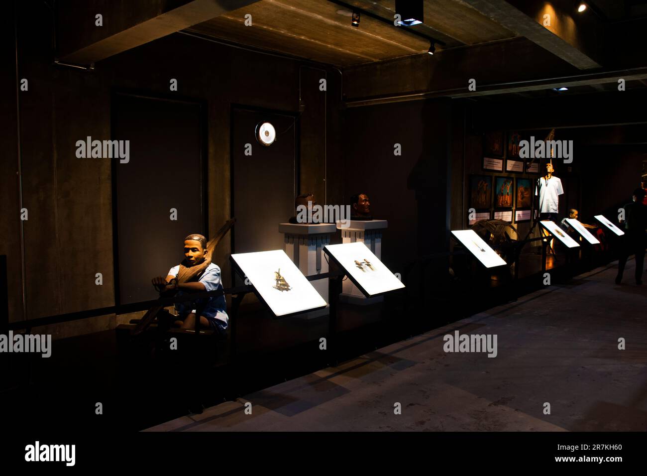 Interior showcase the history of Thailand prisons in museum of the ...