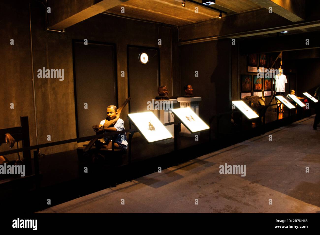 Interior showcase the history of Thailand prisons in museum of the ...