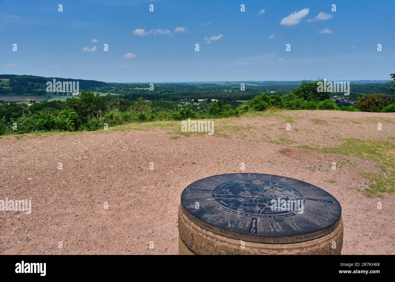 Toposcope on Kinver Edge, Kinver, Staffordshire Stock Photo - Alamy