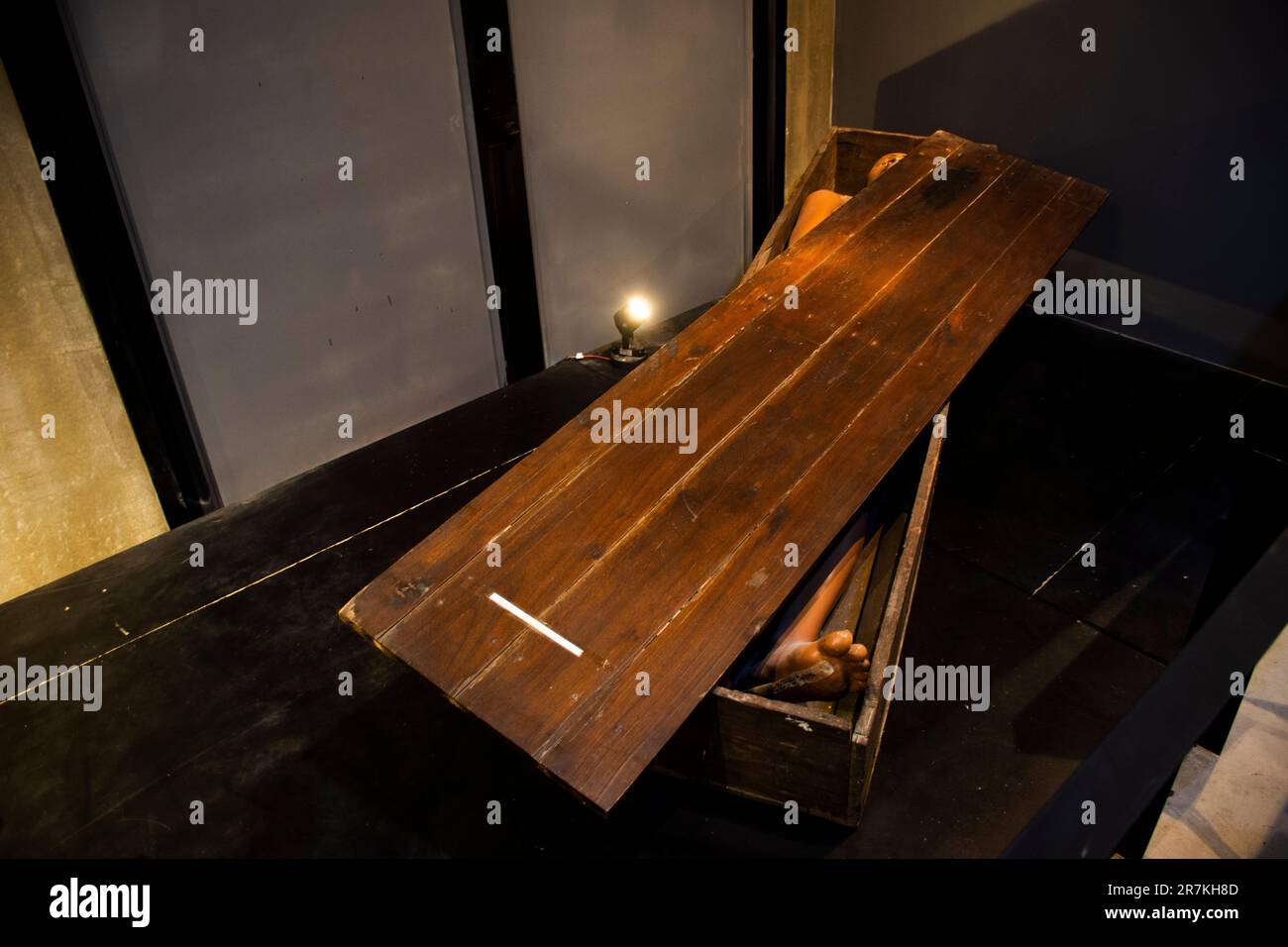 Interior showcase the history of Thailand prisons in museum of the ...