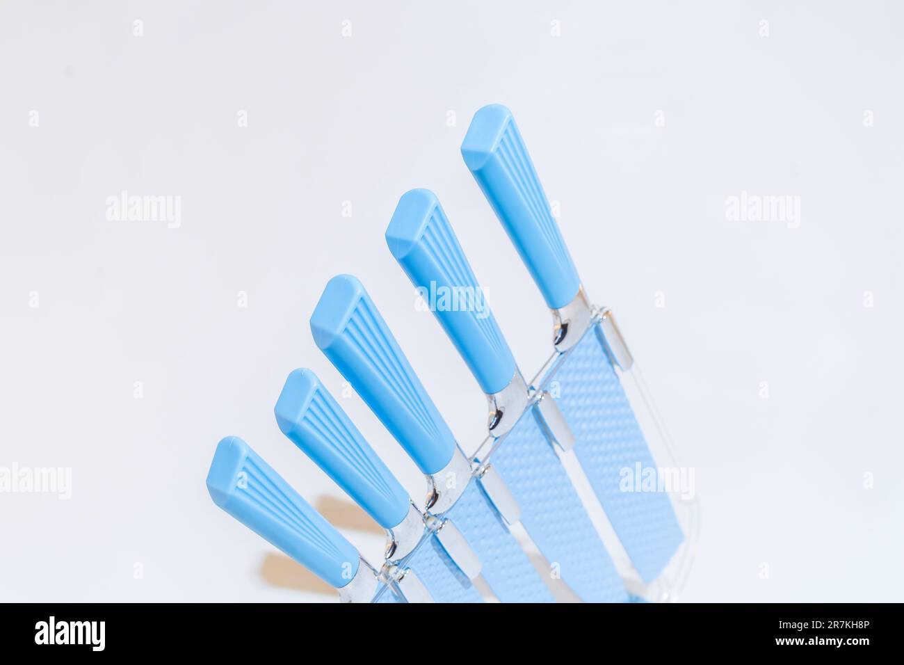 The Blue Kitchen Knife Set offers a collection of versatile blades in ...