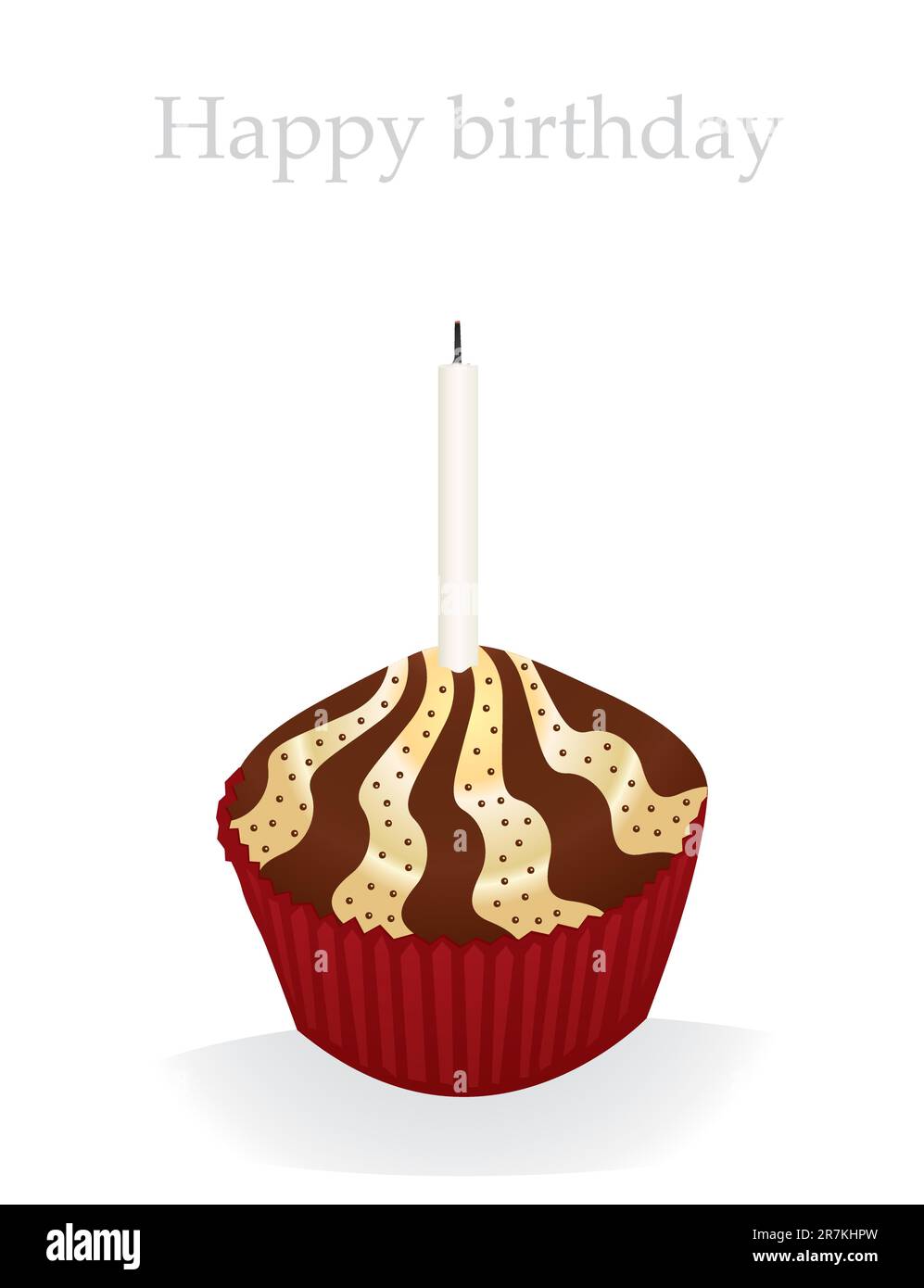 Birthday cupcake vector Stock Vector Image & Art - Alamy