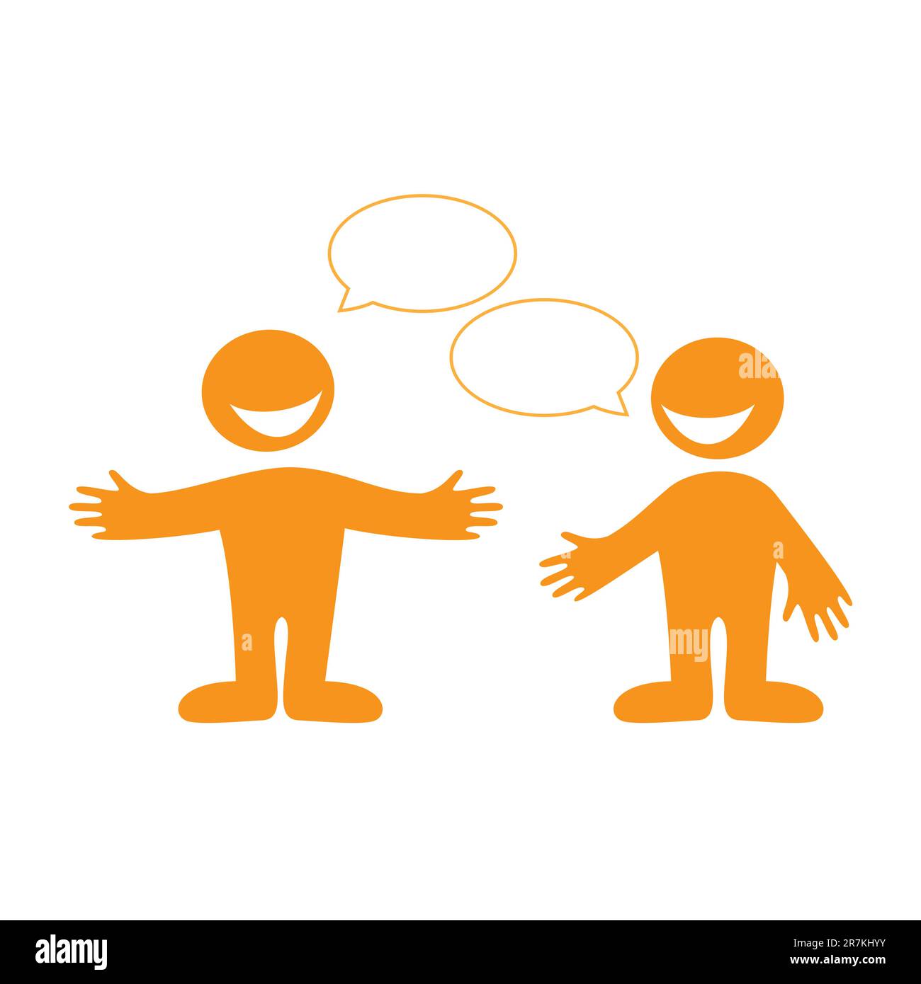 Conversation between two people. Insert your text in the bubbles for ...