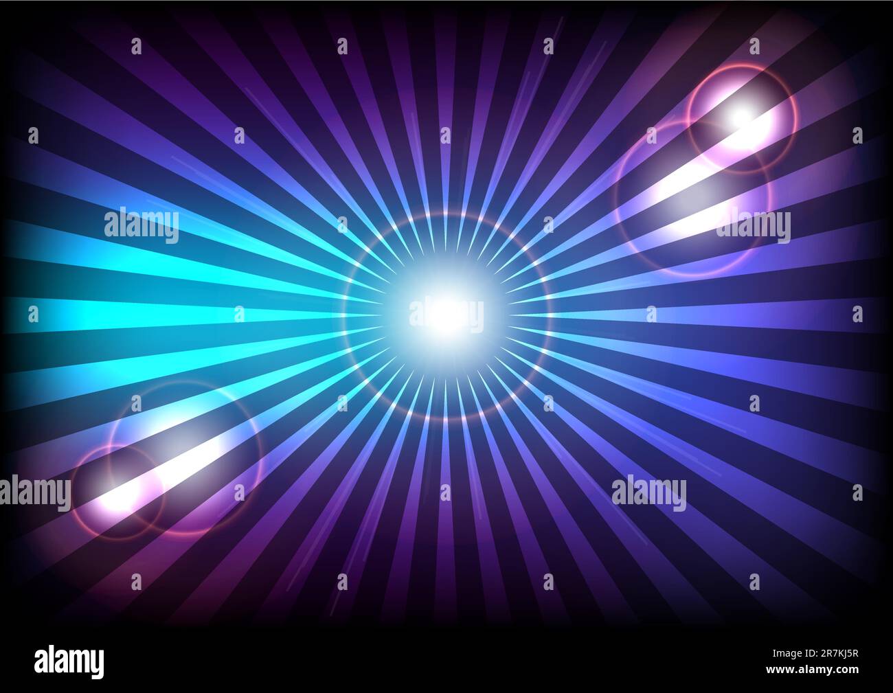 Abstract Background - Blue and Violet Rays of Light Stock Vector Image ...