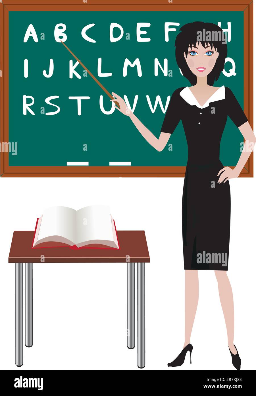 Vector illustration of a teacher Stock Vector Image & Art - Alamy