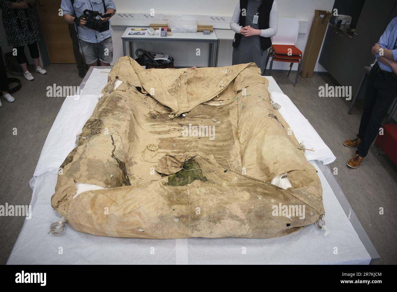 Tampere, Finland. 15th June, 2023. The Lake Bodom murder tent, where ...