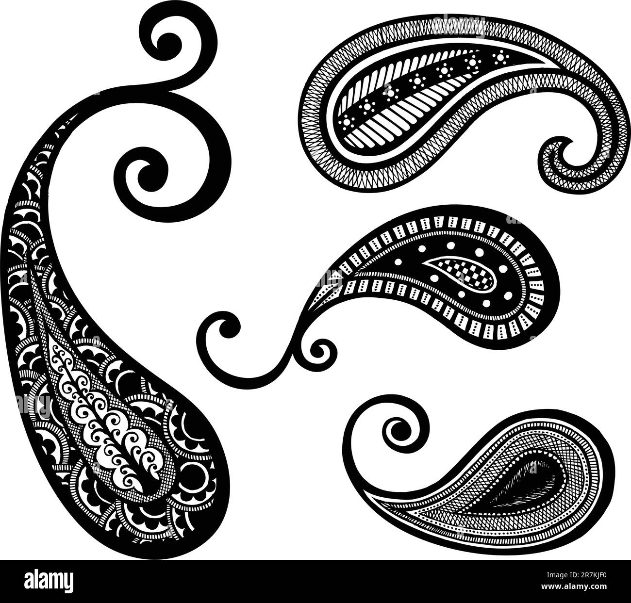 Paisley detail Stock Vector Images - Alamy