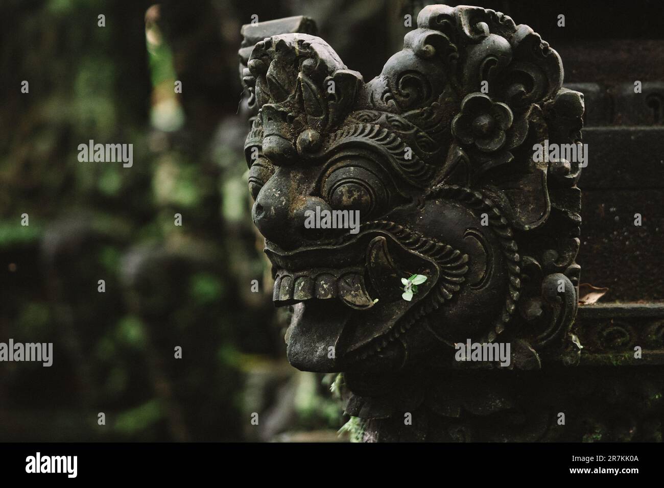A traditional sculpture in Ubud Monkey Forest, Bali Stock Photo - Alamy