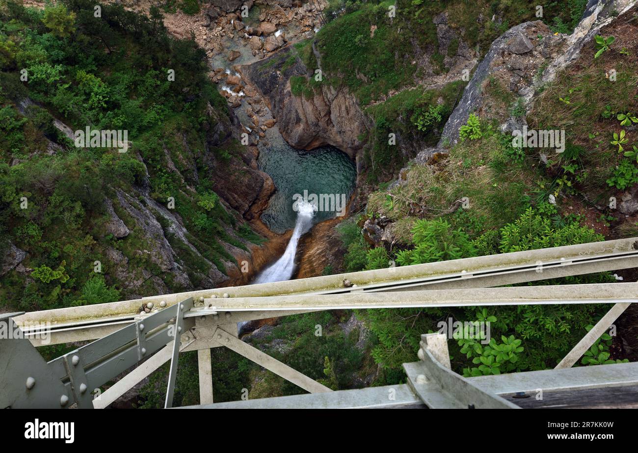 Neuschwanstein castle from marienbrucke bridge hi-res stock photography and images - Alamy