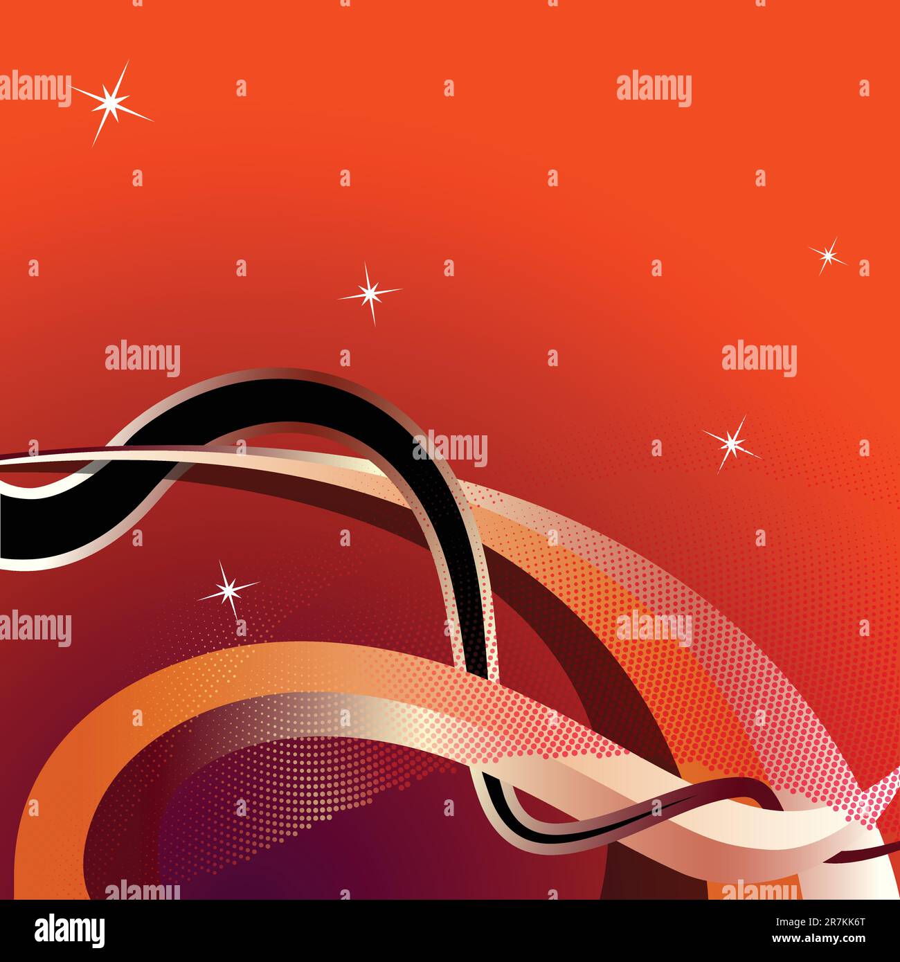 abstract dotted wavy background, vector art illustration Stock Vector ...