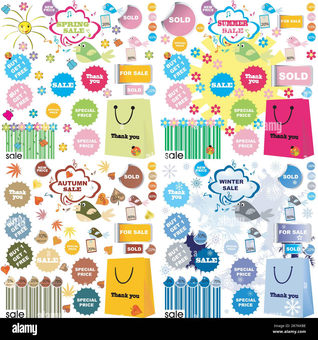 Sales collection for all the seasons Stock Vector Image & Art - Alamy