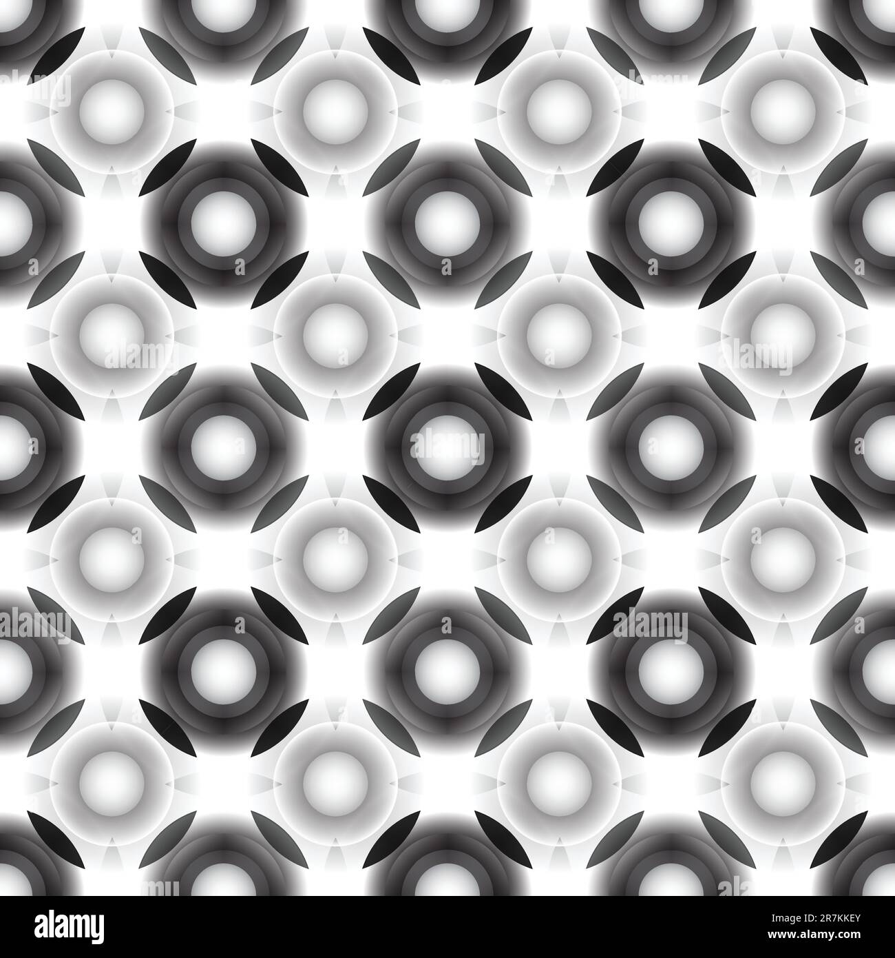 circles seamless abstract texture, vector art illustration; image ...