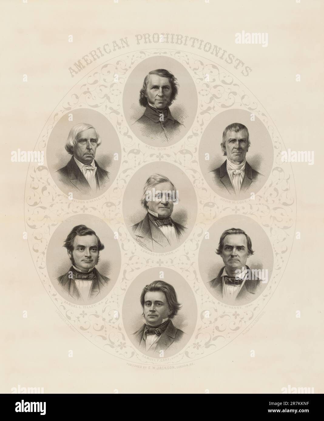 American Prohibitionists 1858 Stock Photo - Alamy