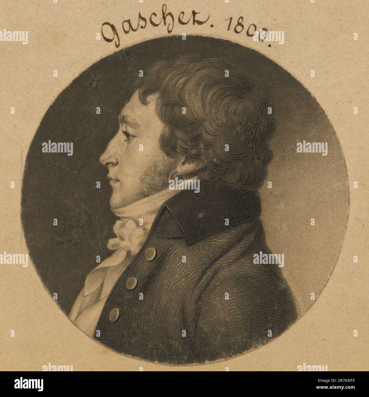 Joseph Louis Gaschet de L'Isle 1800 Stock Photo - Alamy