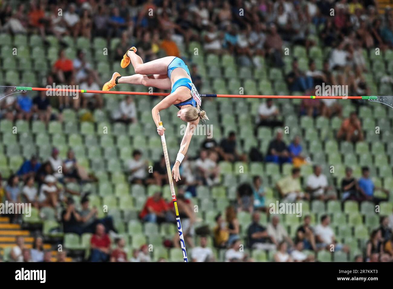 Wilma Murto (Finland). Pole vault Gold Medal. European Championships ...