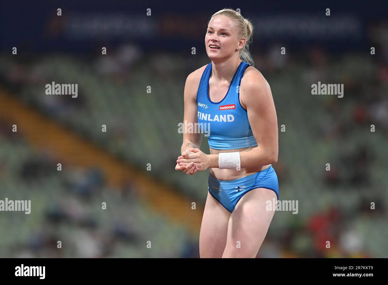 Wilma Murto (Finland). Pole vault Gold Medal. European Championships ...