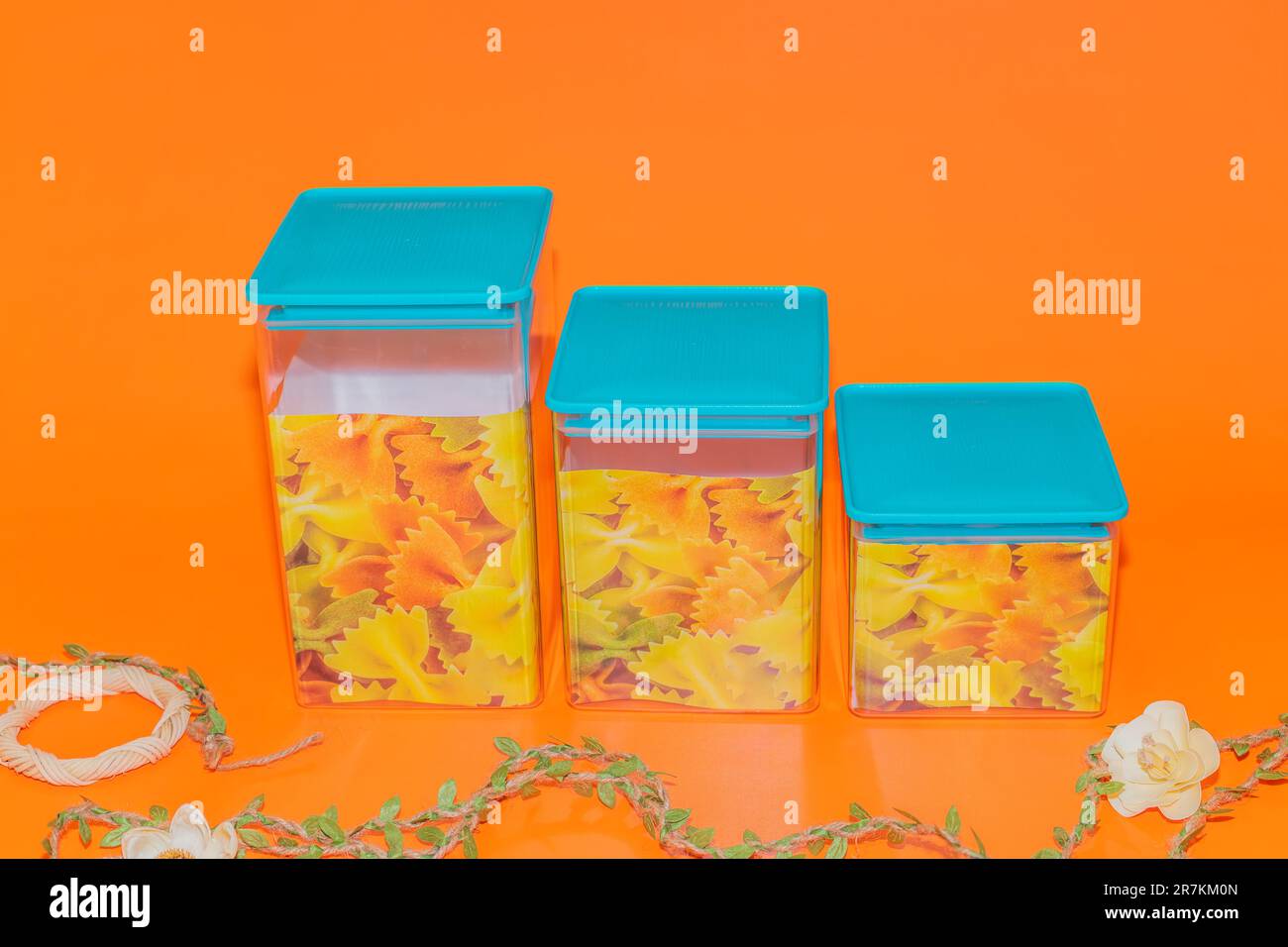 The Tosca-Colored Snack Jar Set offers a stylish and practical solution ...