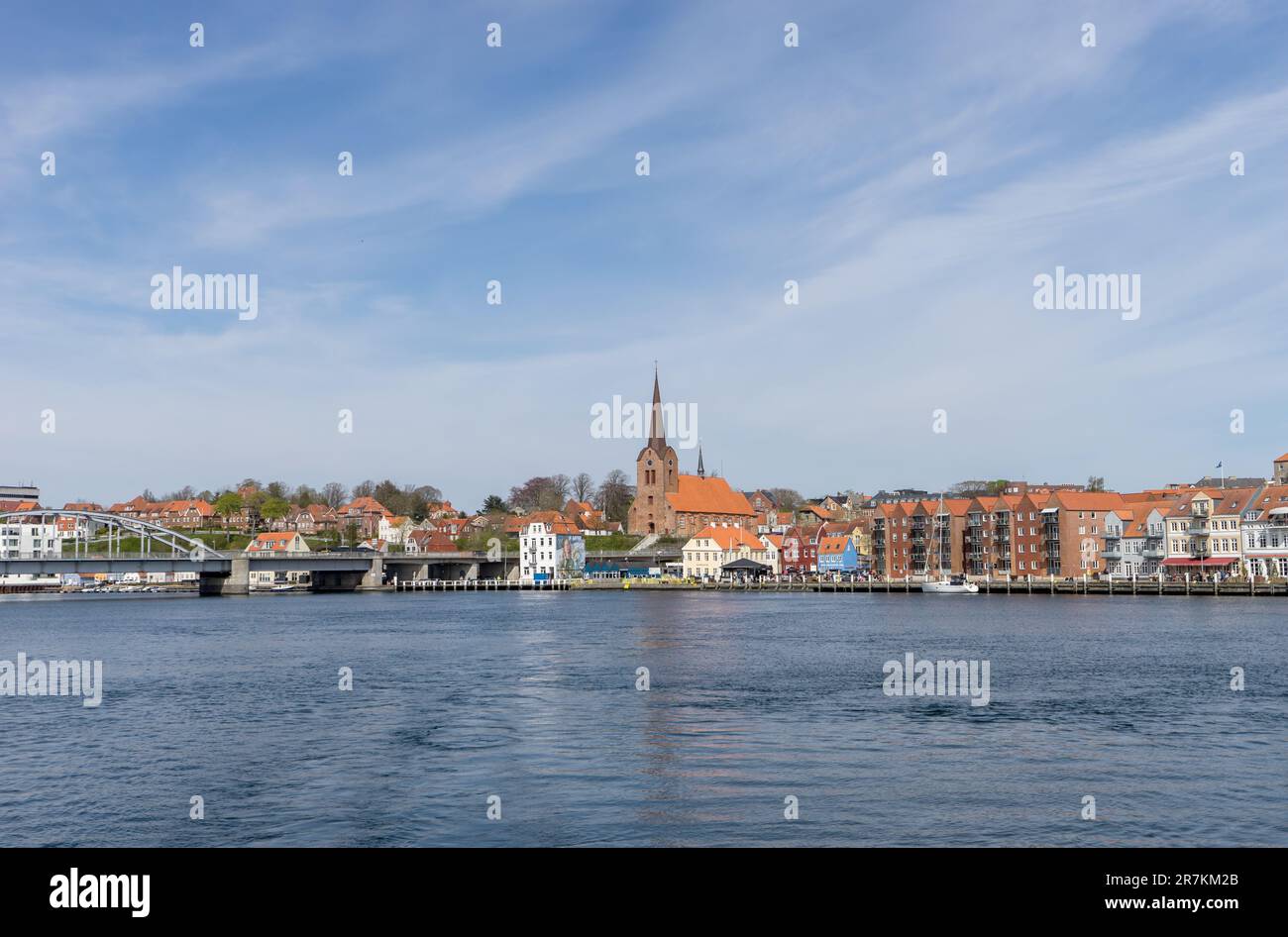 City view of Sondersborg in Denmark from the water Stock Photo - Alamy