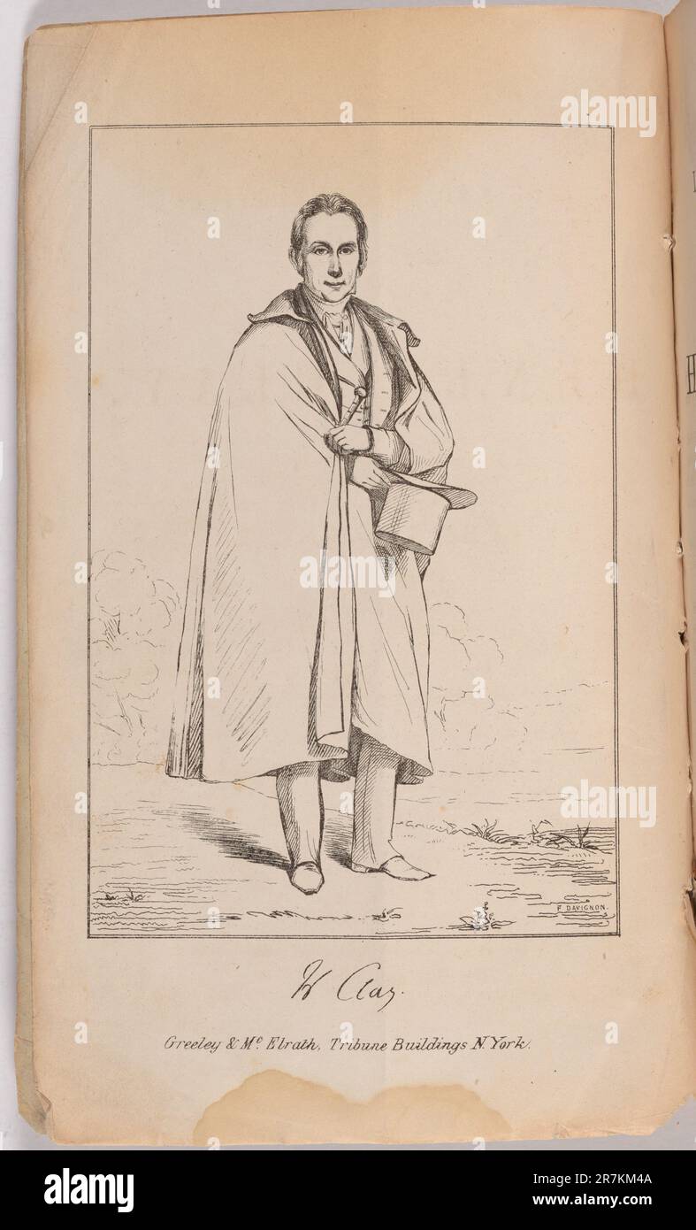 Henry Clay 1844 Stock Photo - Alamy