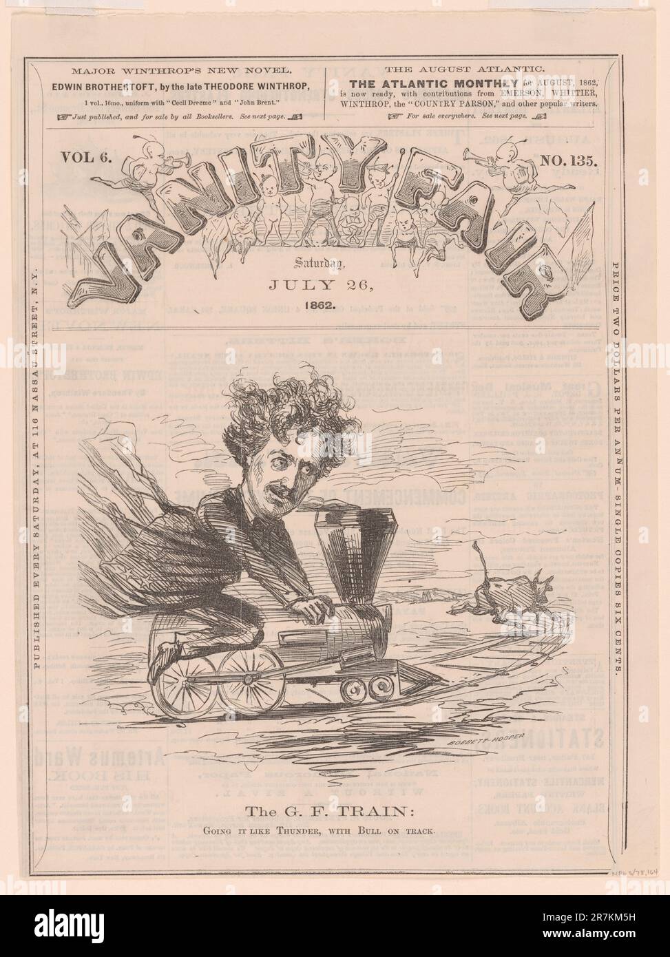 George Francis Train 1862 Stock Photo - Alamy