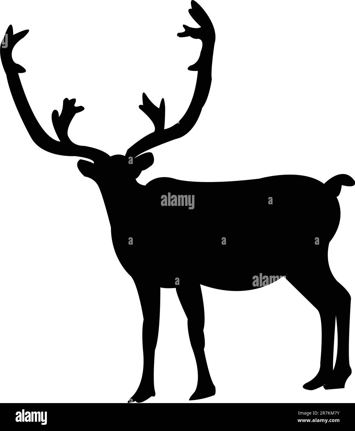elk silhouette - vector Stock Vector Image & Art - Alamy