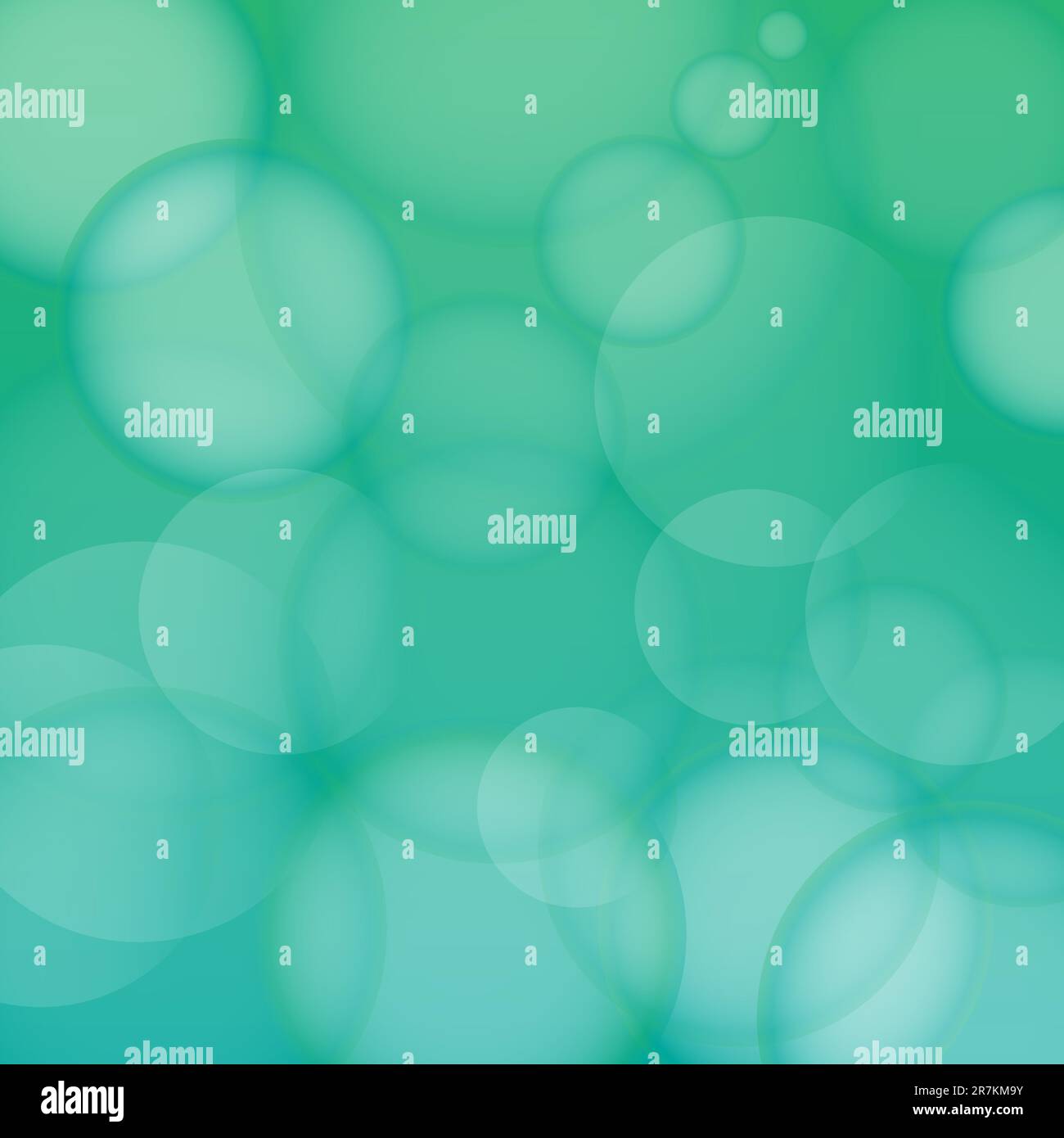 Abstract Background - Bubbles on Azure Gradient Background Stock Vector ...