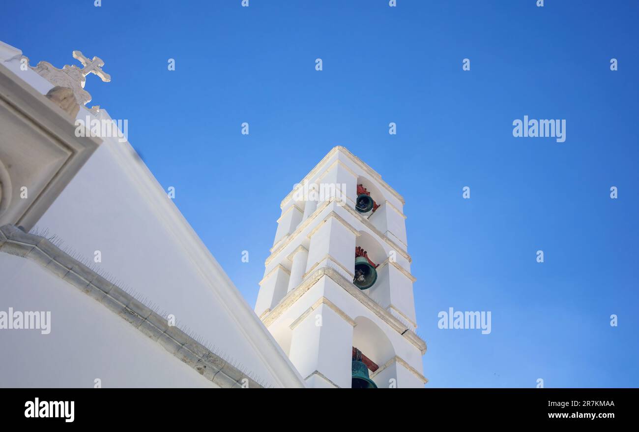 Greece, Tinos island, Chora town religious destination Cyclades ...