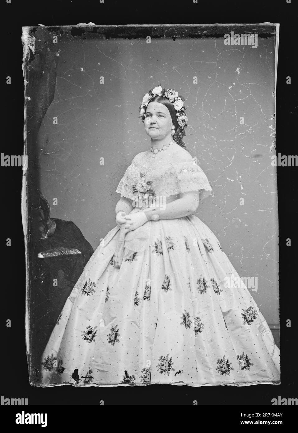 Mary Todd Lincoln c. 1860-1870 Stock Photo - Alamy