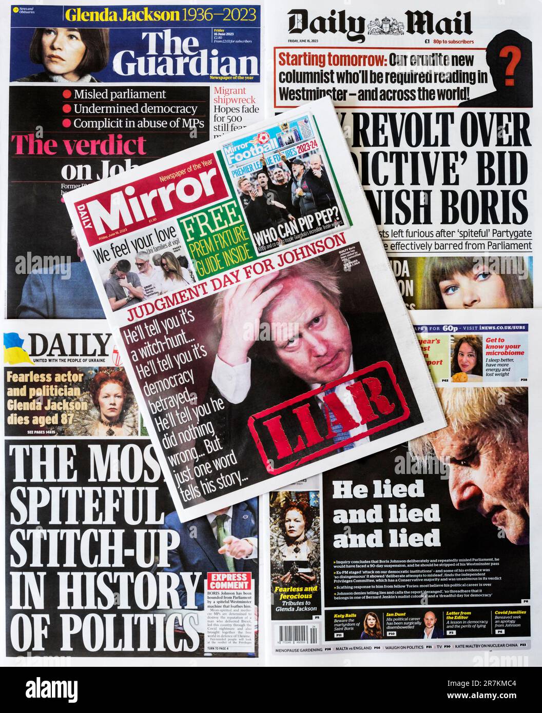 Daily mirror newspaper front page hi-res stock photography and images ...