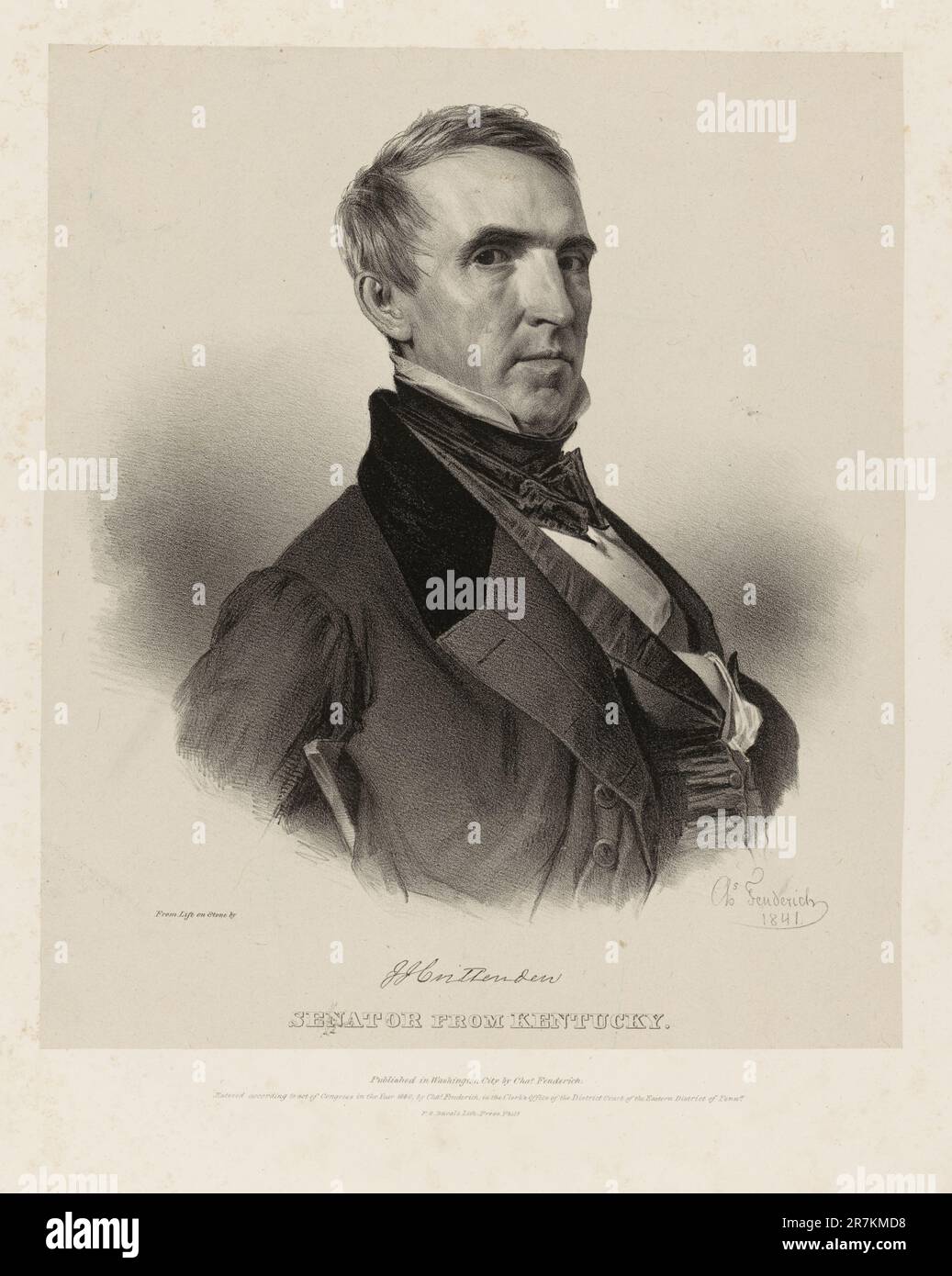 John Jordan Crittenden 1841 Stock Photo - Alamy