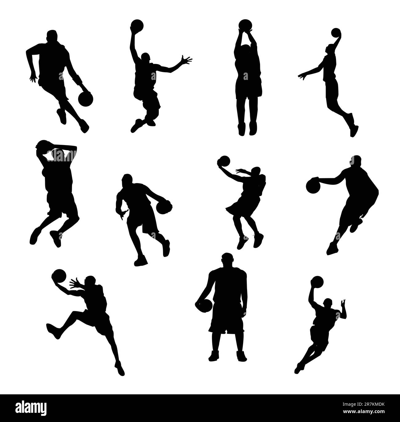 Basketball player illustration hi-res stock photography and images - Alamy