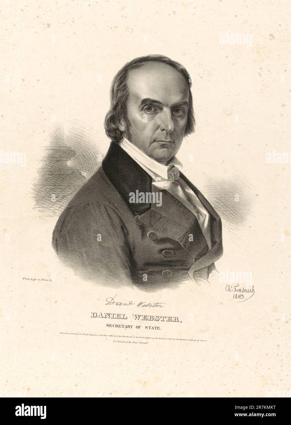 Daniel Webster 1843 Stock Photo - Alamy