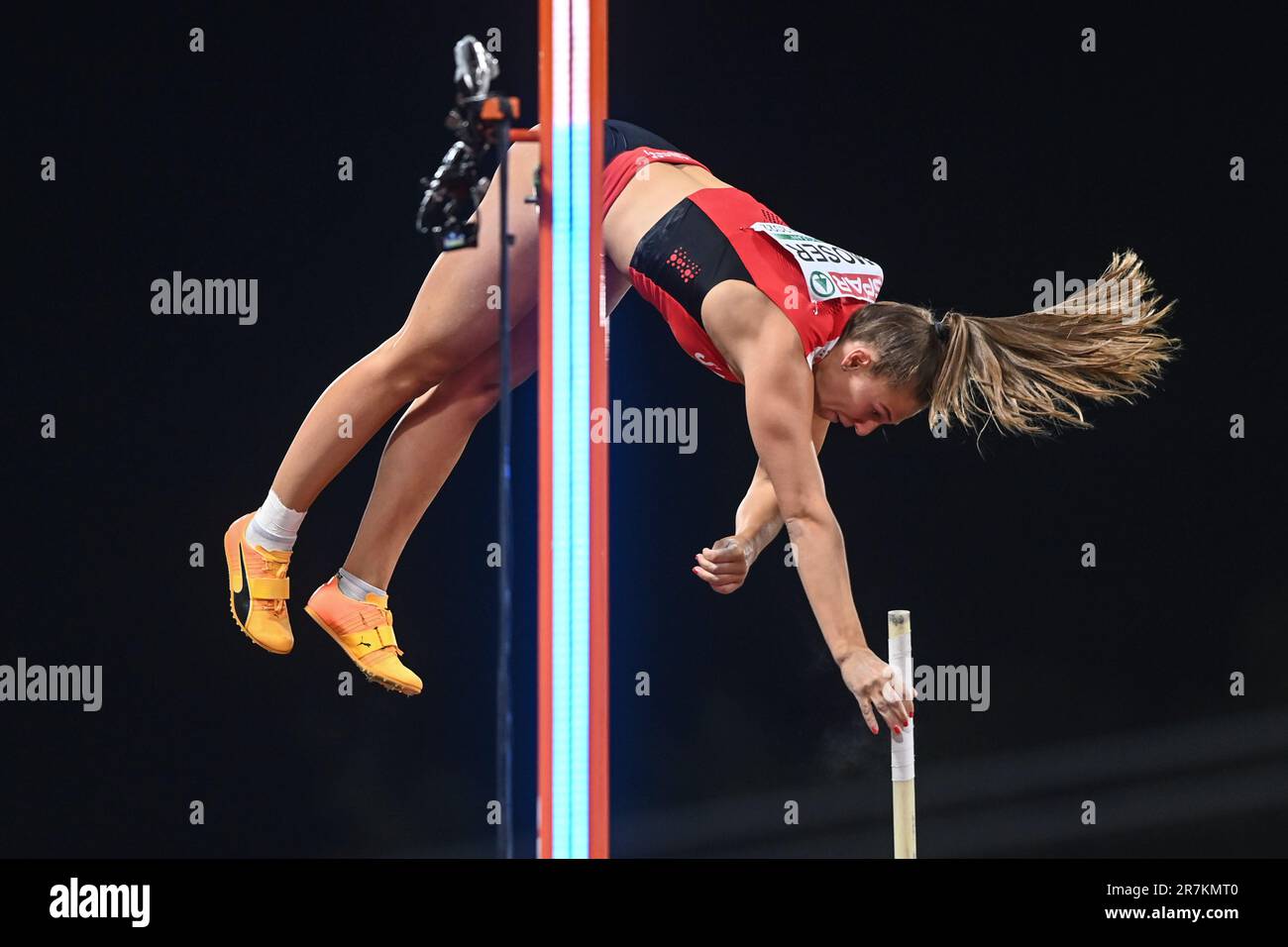Angelica Moser (Switzerland). Pole vault women. European Championships ...