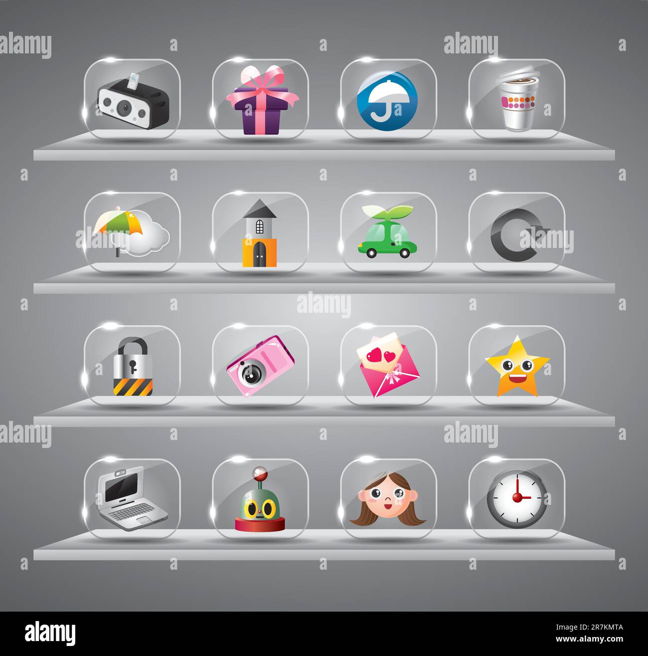 Website Internet Icons ,Transparent Glass Button Stock Vector Image ...