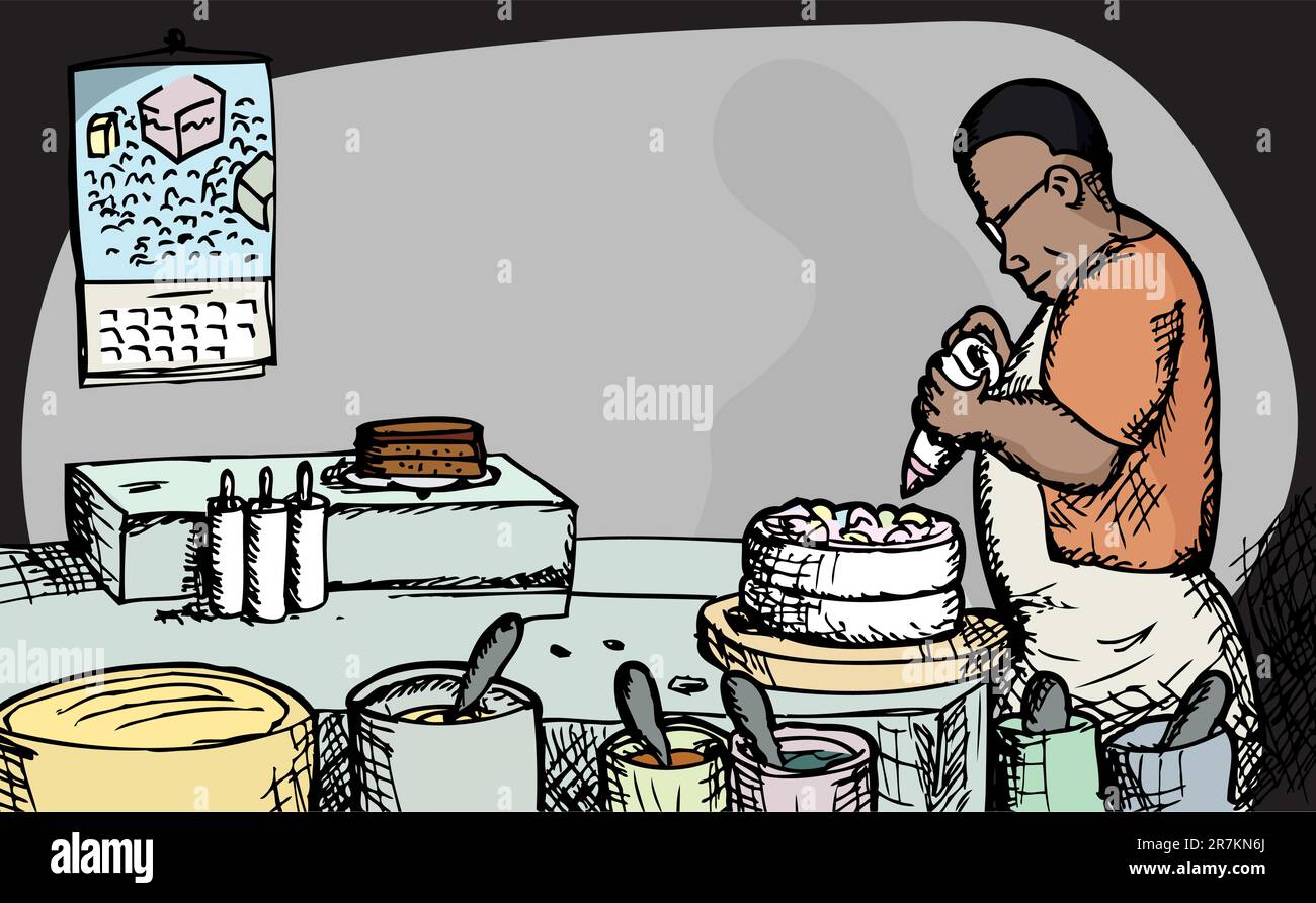 Latin american bakery Stock Vector Images - Alamy