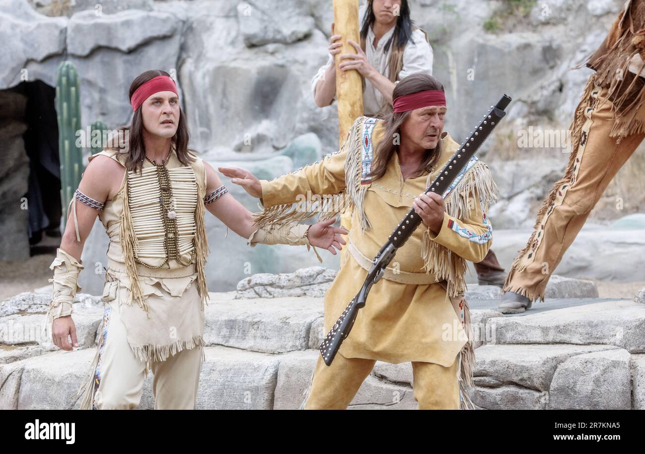 Bad Segeberg, Germany. 16th June, 2023. Actors (l-r) Alexander Klaws as ...