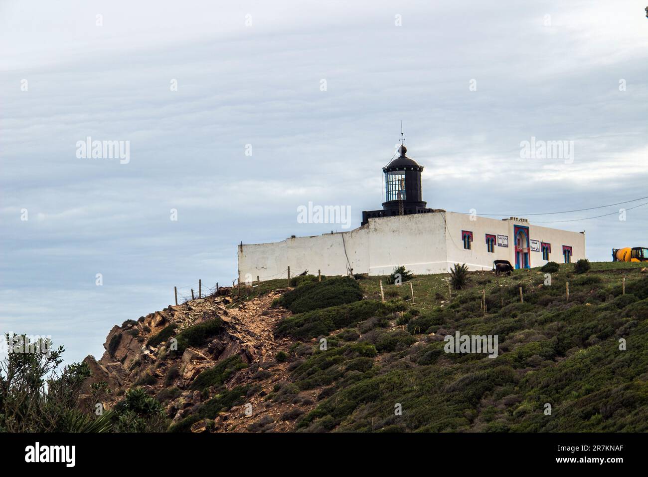 The Green Mountain Lighthouse, Cap Serrat's Beacon in Bizerte, Tunisia ...