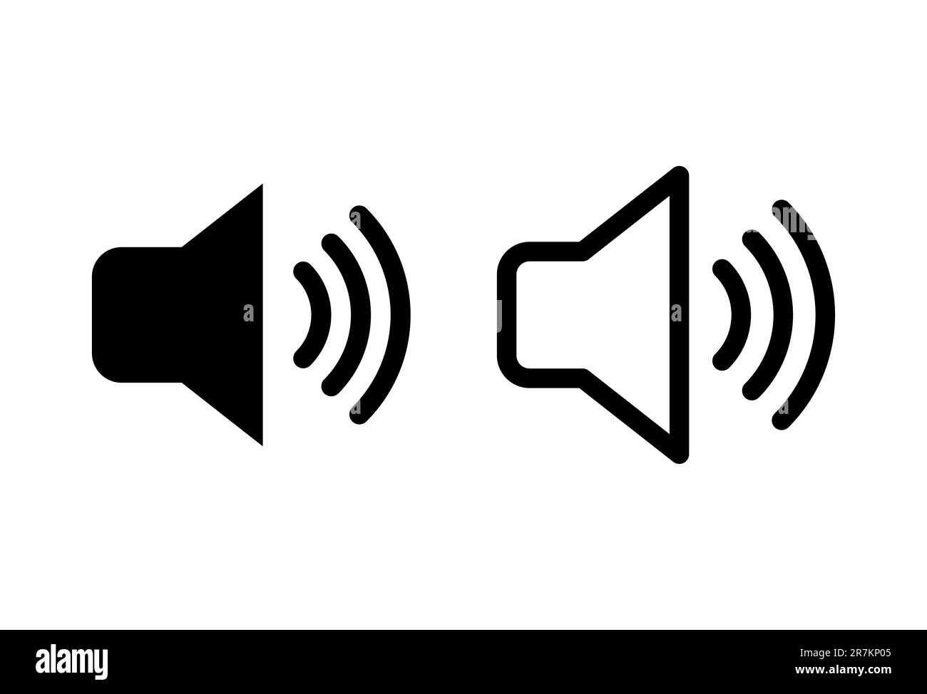 Speaker icon set. volume icon vector. loudspeaker icon vector. sound ...