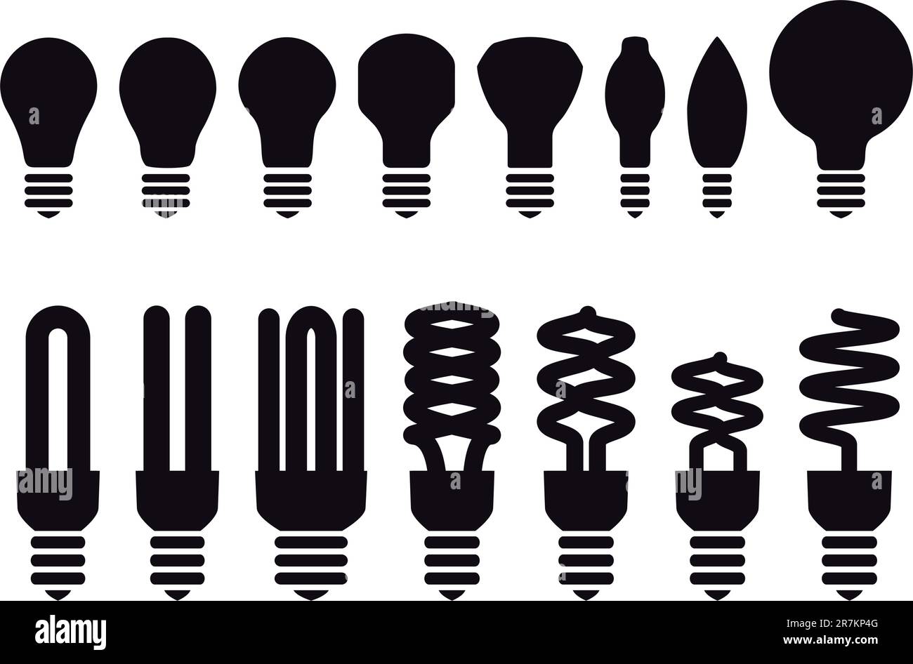 energy saving light bulbs, vector set Stock Vector Image & Art - Alamy