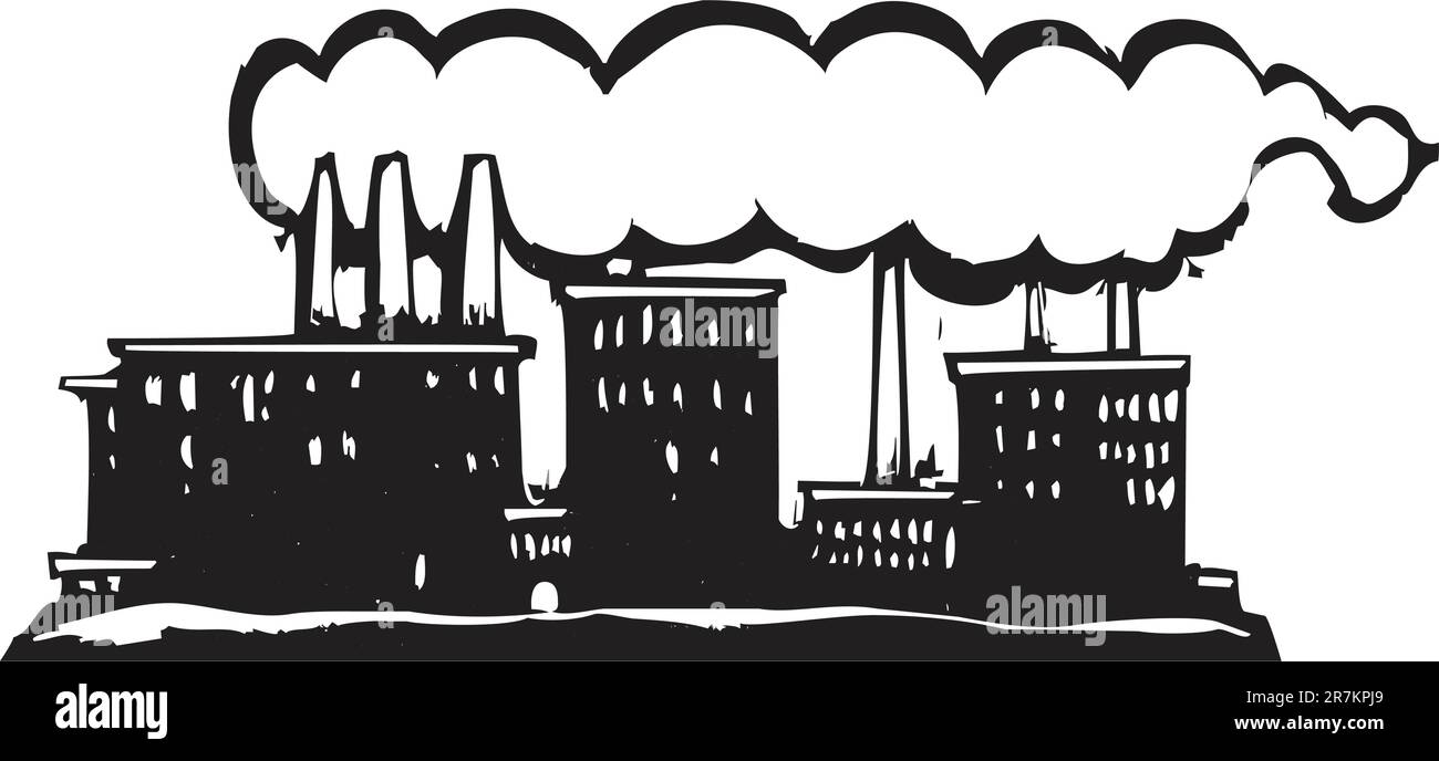 Smoke stacks Stock Vector Images - Alamy