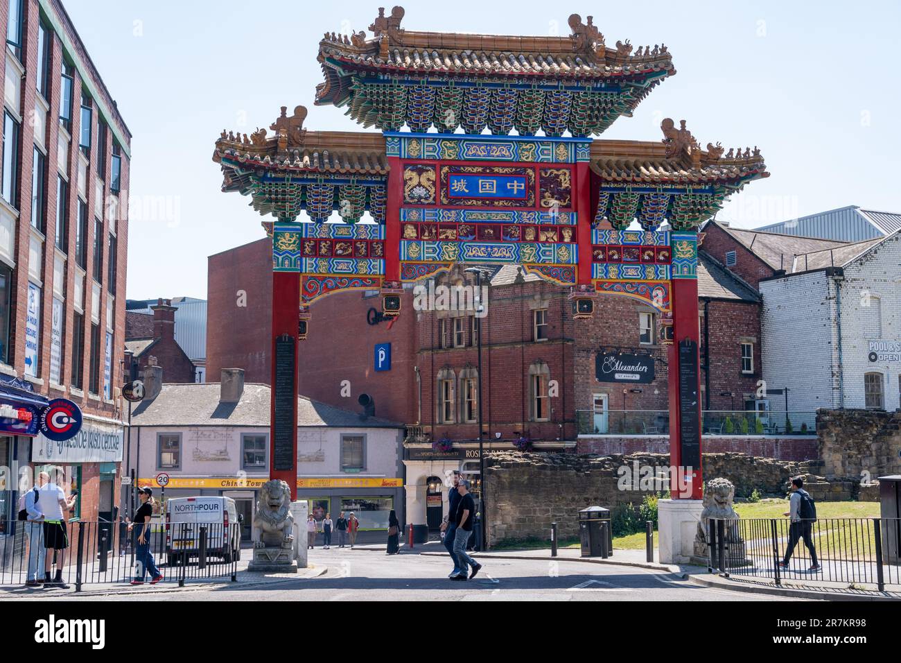The Chinese Arch near Stowell Street - Chinatown in the city of ...