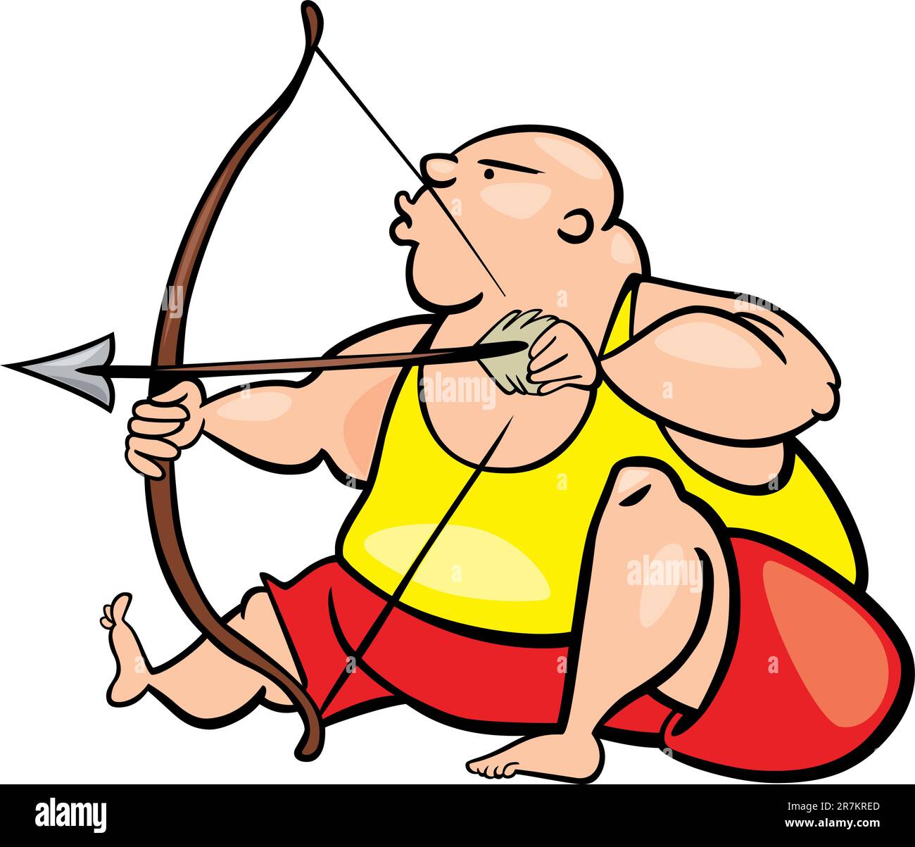 cartoon Illustration of sagittarius zodiac sign Stock Vector Image ...