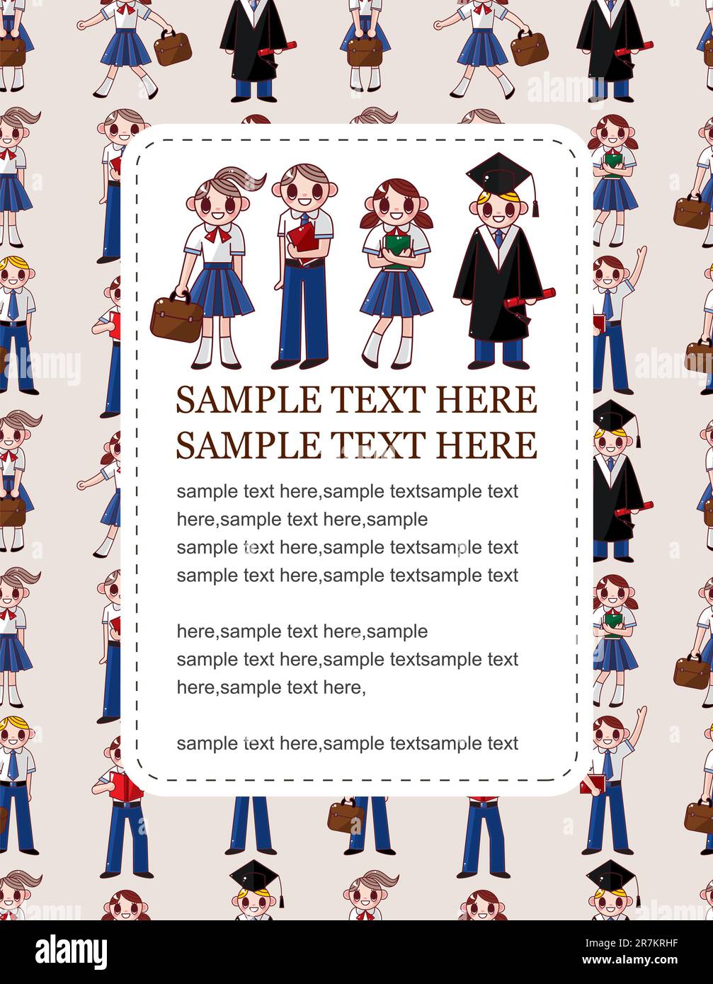 cartoon student card Stock Vector Image & Art - Alamy