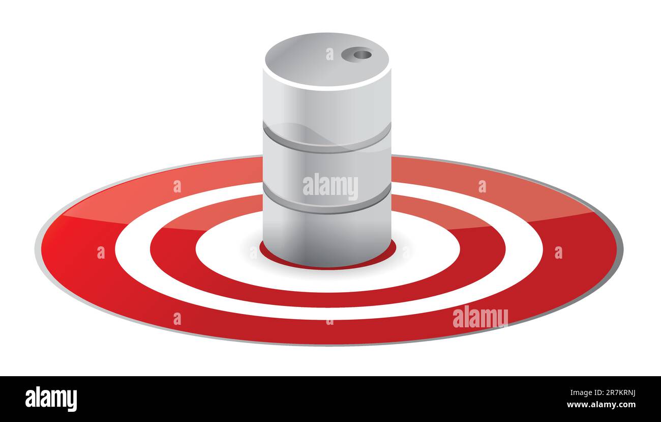 Oil crisis vector concept Cut Out Stock Images & Pictures - Alamy