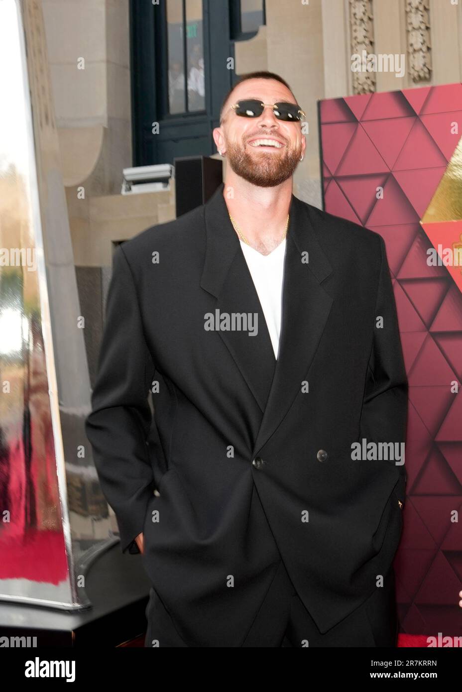Kansas City, Missouri, USA. 15th June, 2023. Tavis Kelsey has a laugh ...