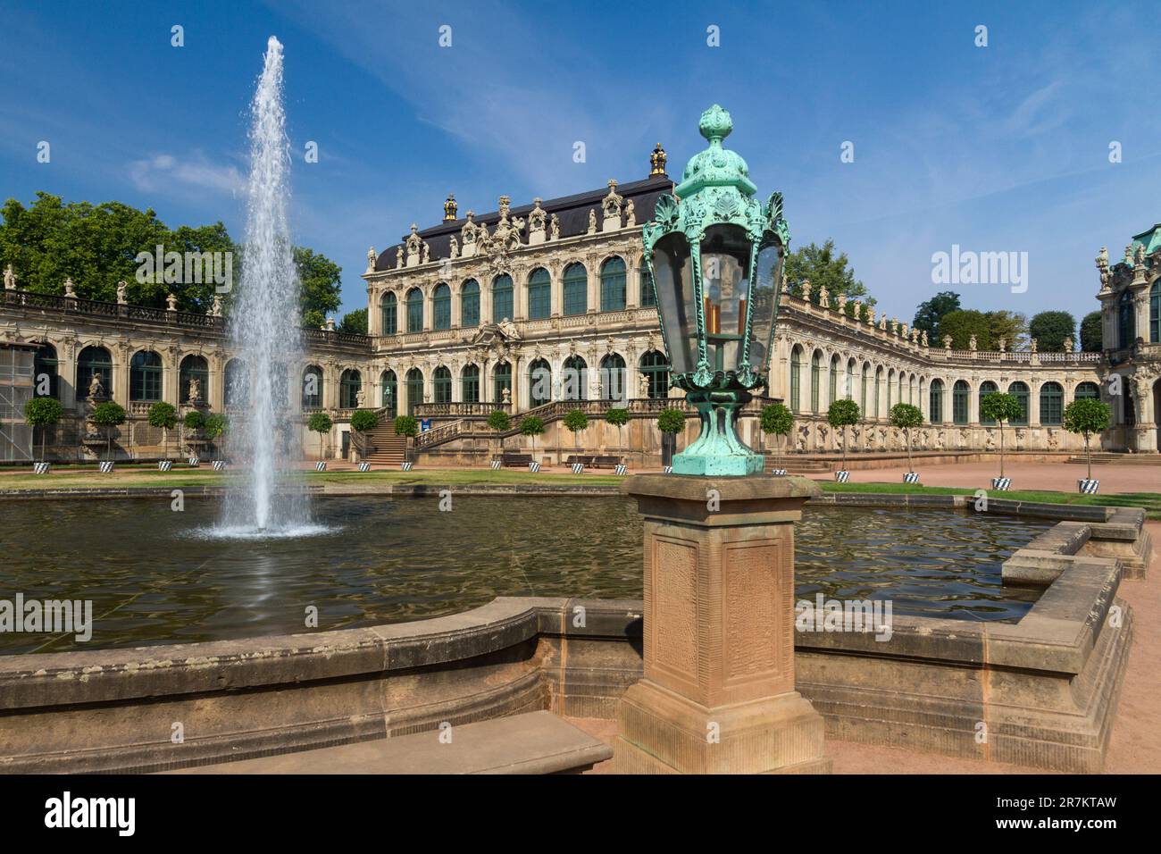 Fountain at the zwinger in dresden hi-res stock photography and images ...