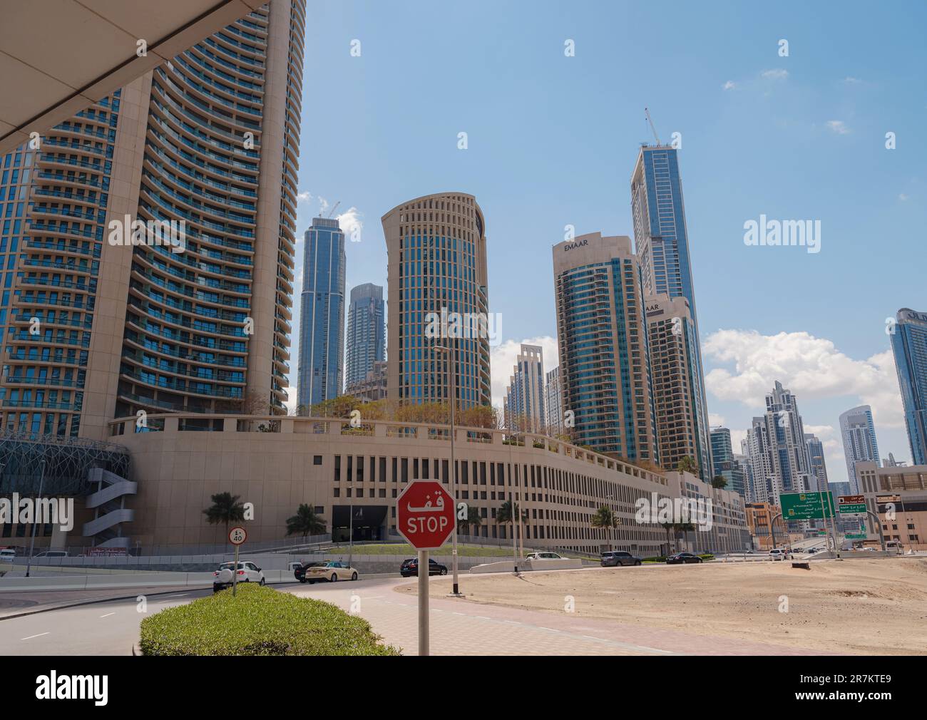 23 March 2023, Dubai, UAE: Downtown Dubai is a crowded area that is ...