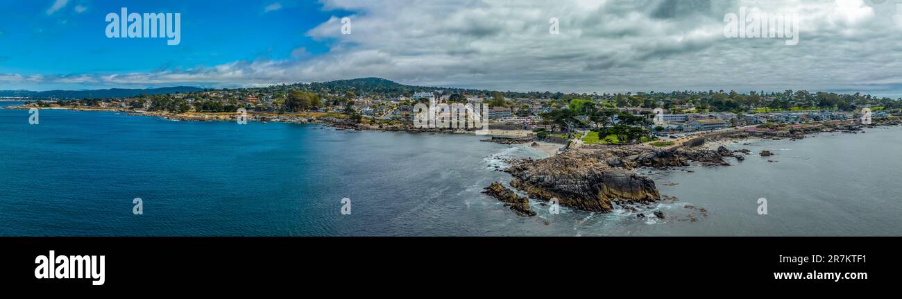 Panorama of Pacific Grove, California Stock Photo - Alamy