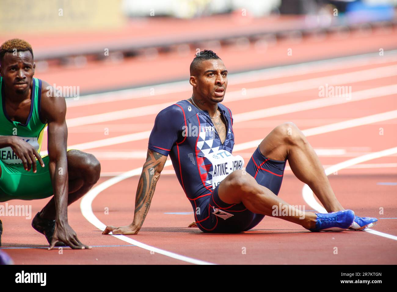 Teddy Atine - Venel participating in the 400 meter at the World ...